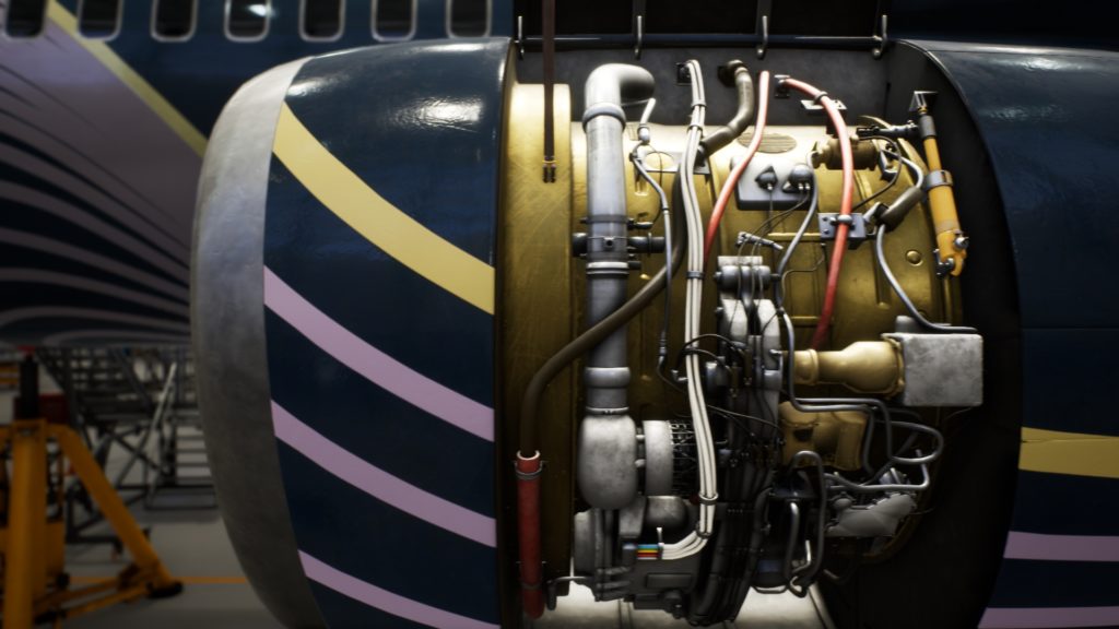 VR Boeing 737 Next Gen Thrust Reverser - Virtual Reality Marketing