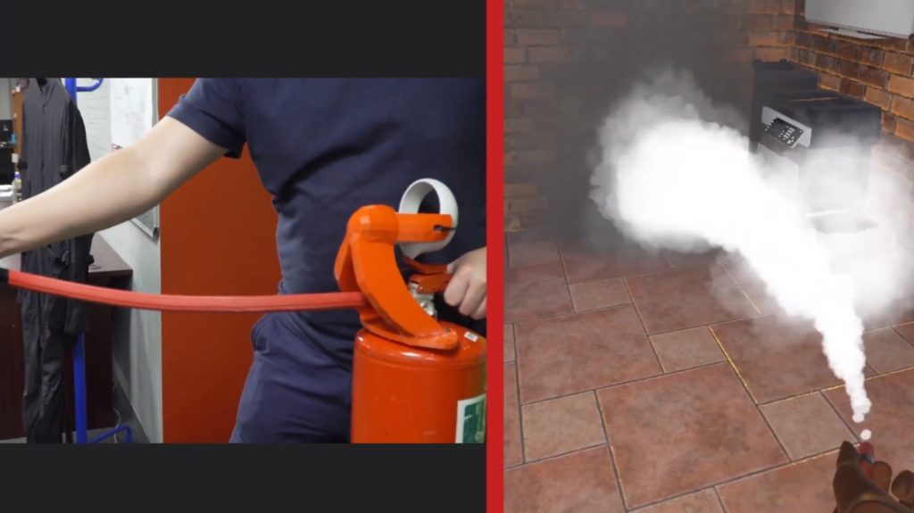 Tactile VR Fire Fighting - Virtual Reality Marketing